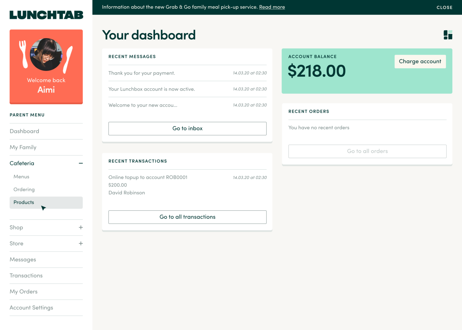 Lunchtab - The cashless catering system for schools and parents.